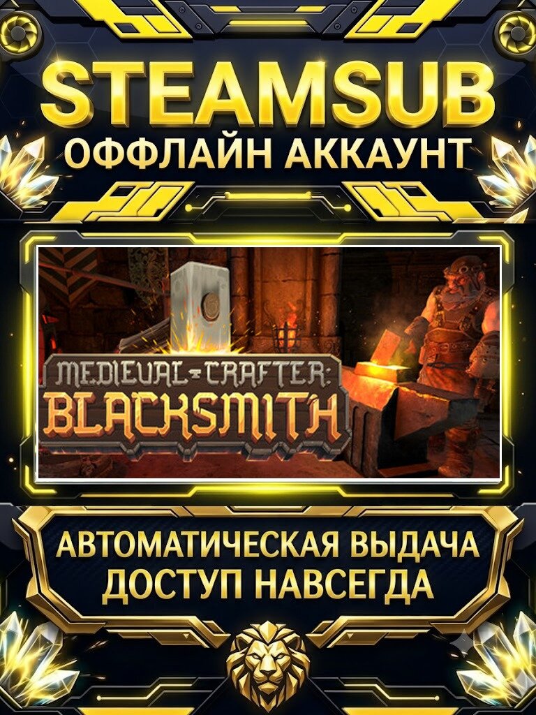 MEDIEVAL CRAFTER: BLACKSMITH игра на аккаунте для ПК с OFF активацией для Steam (PC) РФ + СНГ