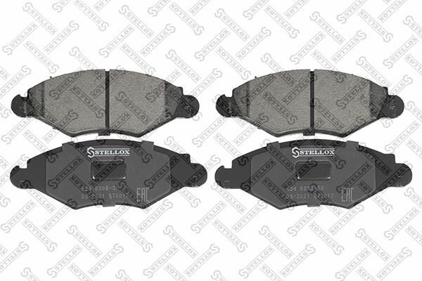 654 020B-SX Колодки тормозные PEUGEOT 206/206SW 01>(-ABS) передние SemiMetallic