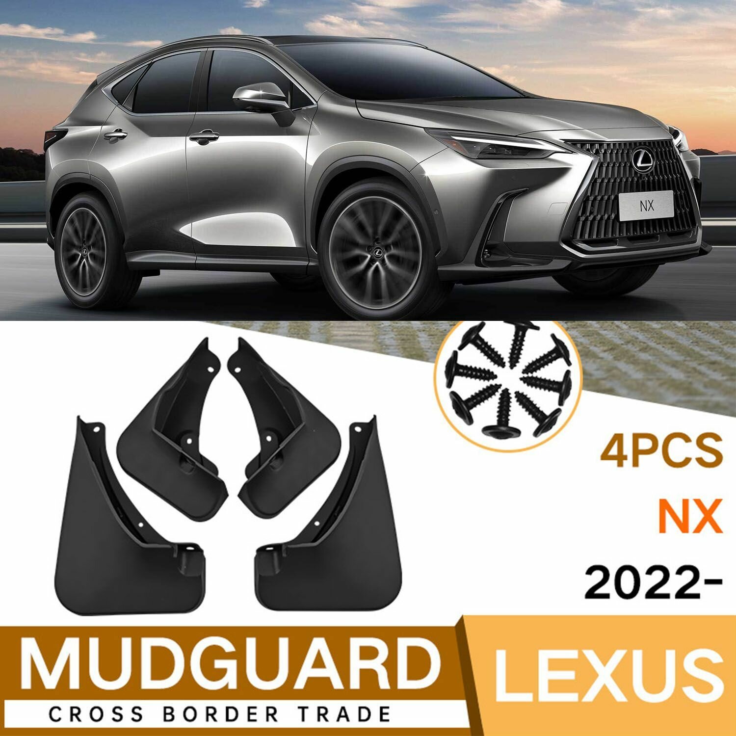 Автомобильные аксессуары для Toyota Lexus NX 2022 защита крыльев передние и задние брызговики автозапчасти