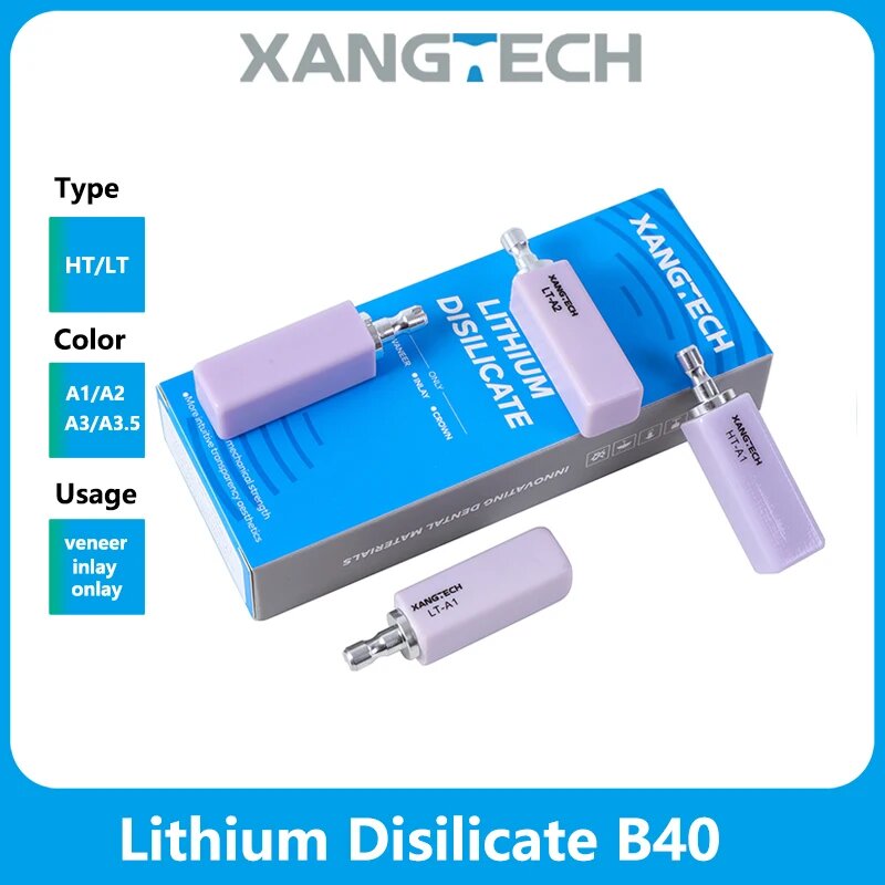 XANGTECH HT/LT Литий-дисиликат B40 Стоматологические блоки стеклокерамика A1/A2/A3