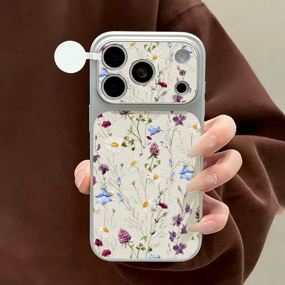 Цветочный противоударный мягкий силиконовый чехол для iPhone 15, iPhone 13, 11, Айфон 16 Про, EW47
