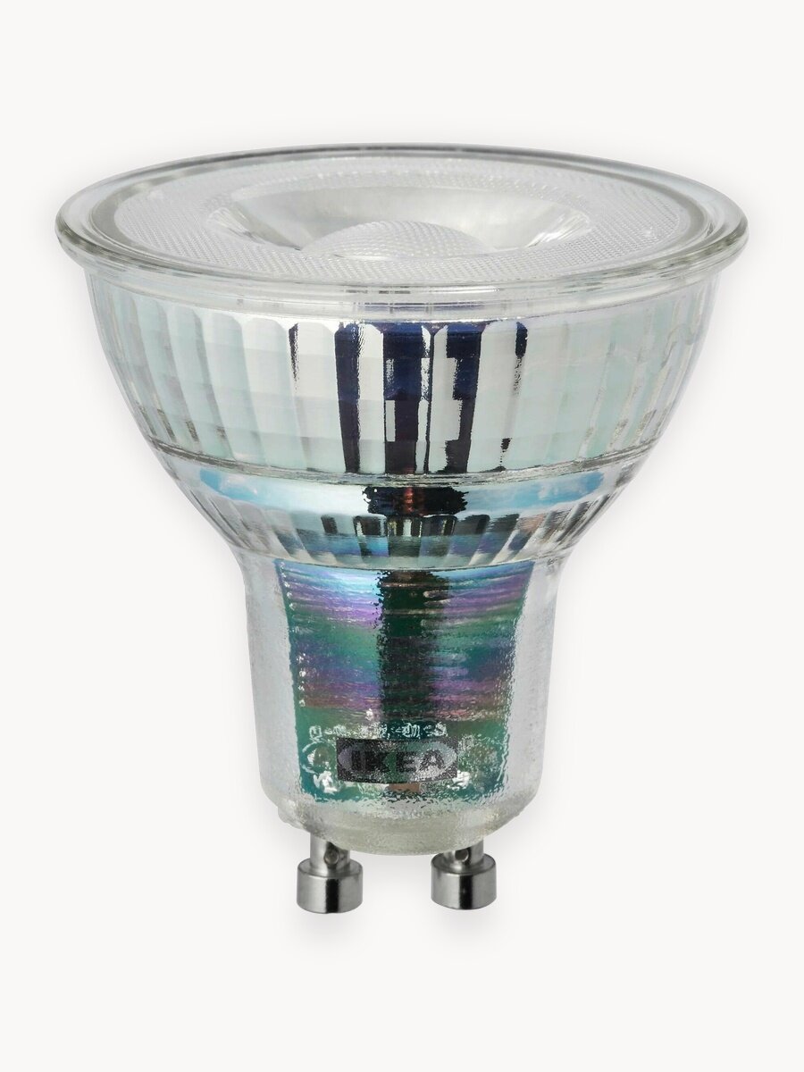 Лампа светодиодная икеа ледаре, GU10, 4.1 Вт, 2700 К. IKEA LEDARE.