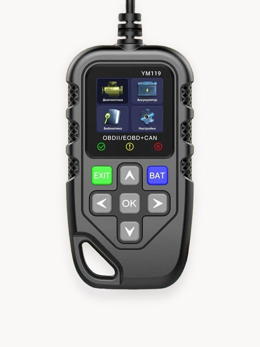 Автосканер для диагностики автомобиля с поддержкой русского языка, obd 2 сканер