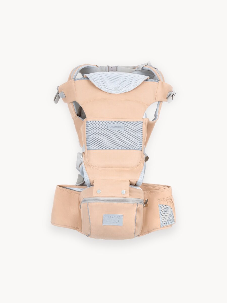 Эрго-рюкзак / Хипсит AMAROBABY CARRY, бежевый