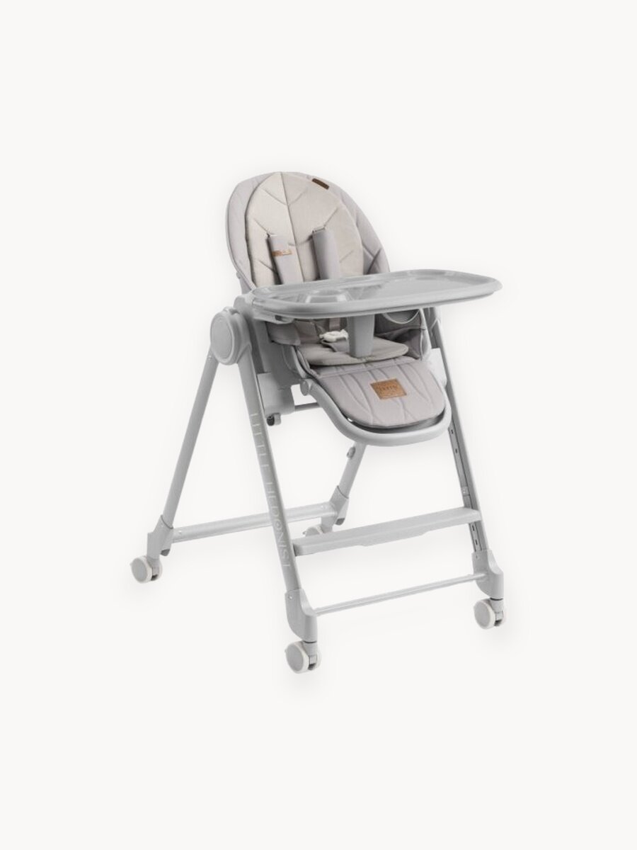Стульчик для кормления Happy Baby BERNY LUX grey new