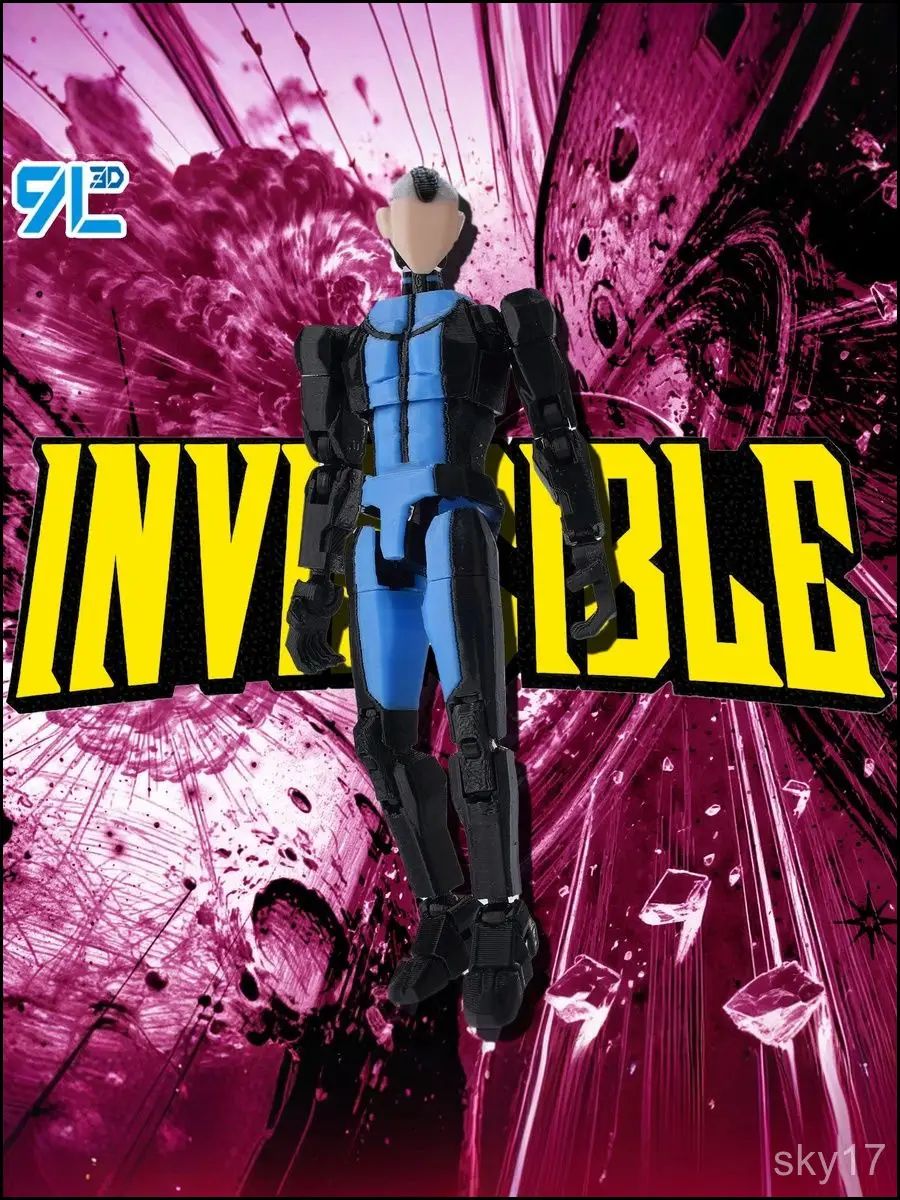 9L3D Фигурка Неуязвимый Мохок Марк (Mohawk Mark) titan 13 Invincible, 3D-печатный подвижный манекен, подарок для фанатов аниме, подарок
