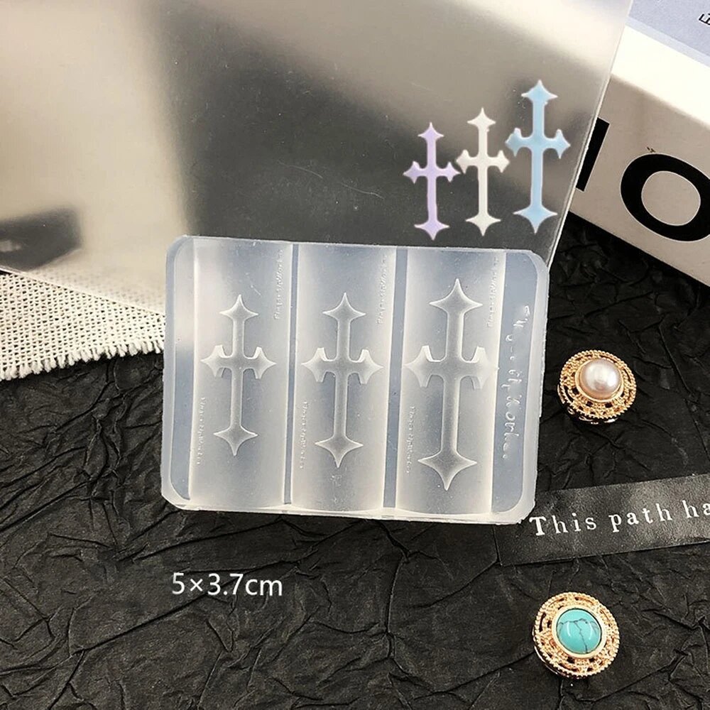 Готические формы для ногтей из силикона, 22 шт. Cross Series-10