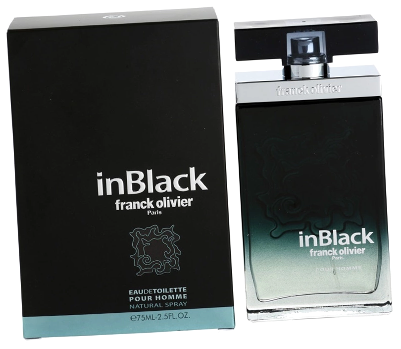 Мужской одеколон Franck Olivier In Black 75 мл / Франк Оливер Ин Блэк For Men туалетная вода