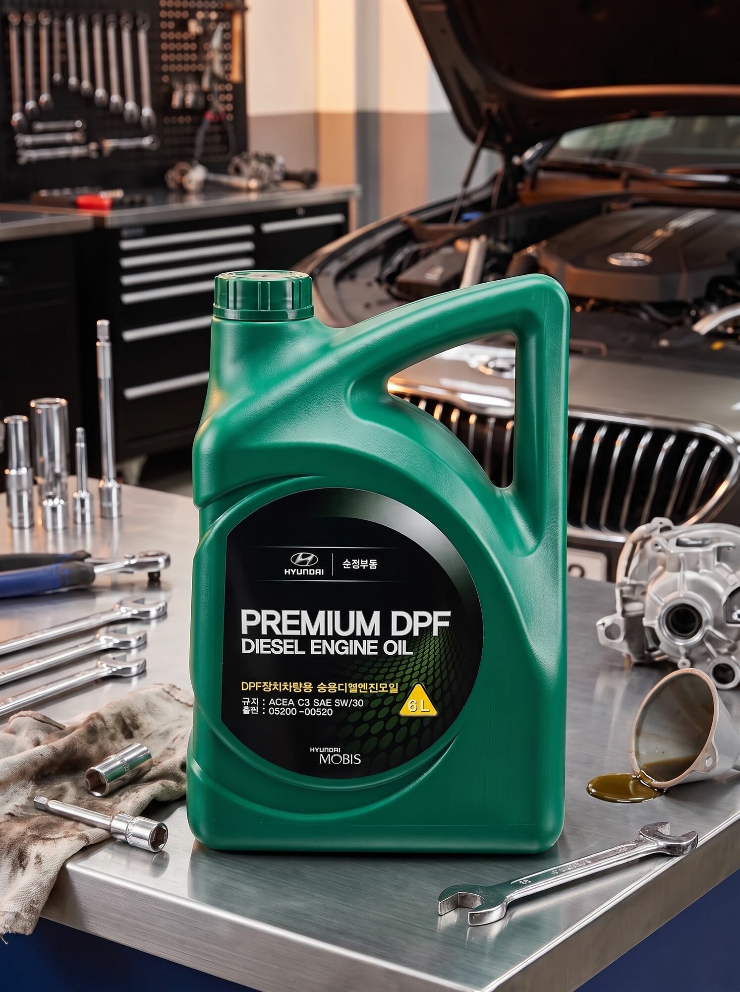 Hyundai PREMIUM DPF DIESEL 5W-30 Масло моторное, Синтетическое, 6 л