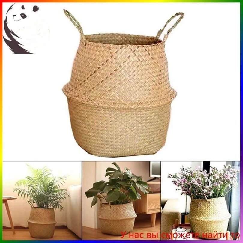 Корзина для хранения длина 40 см, ширина 45 см, высота 45 см, 1 шт, водоросли, хаки