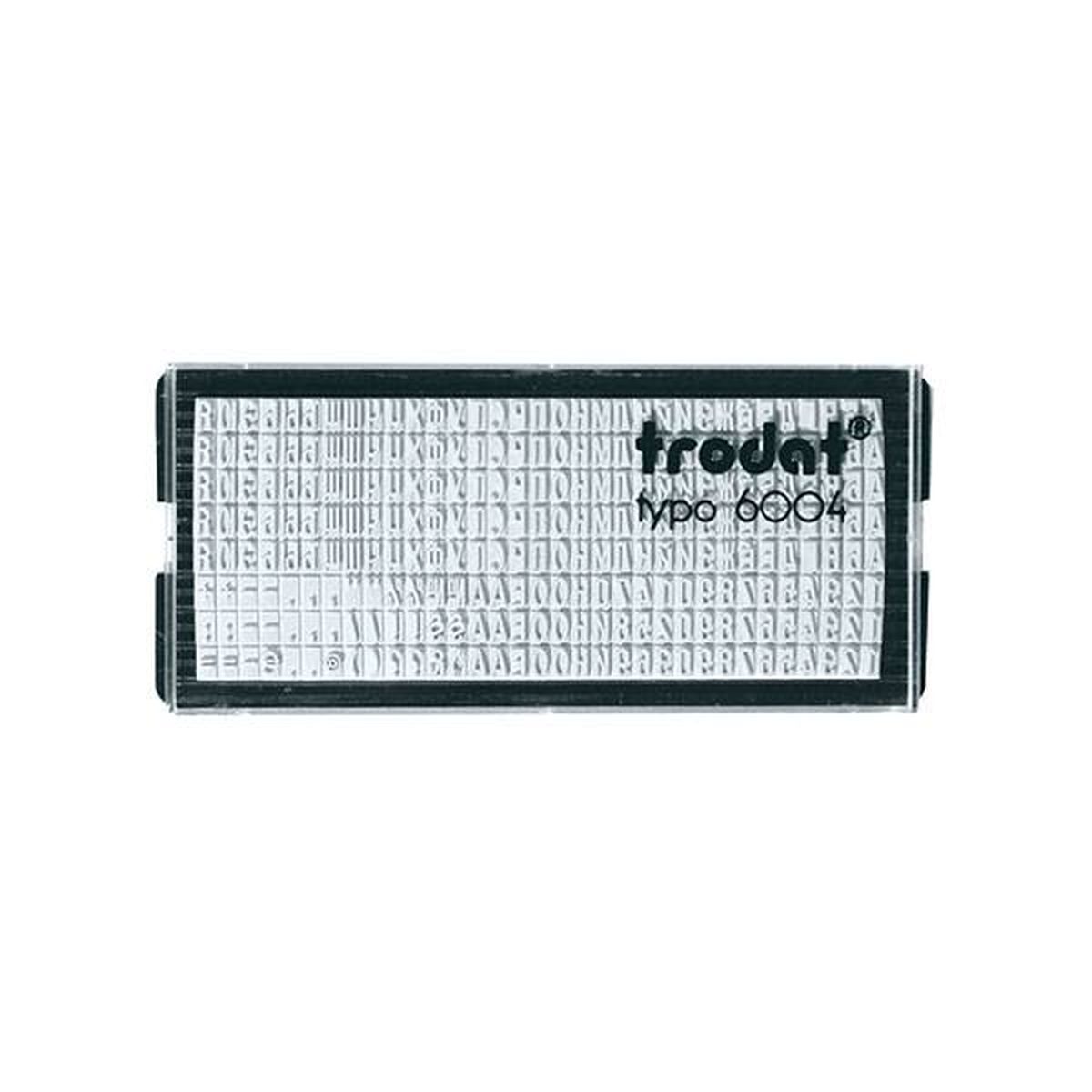 Касса букв Trodat (4мм, русские буквы, цифры и символы, 264 символа) (6004), 10шт.