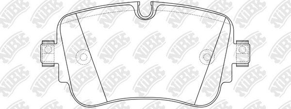 Колодки тормозные дисковые задние NIBK PN0688 для AUDI