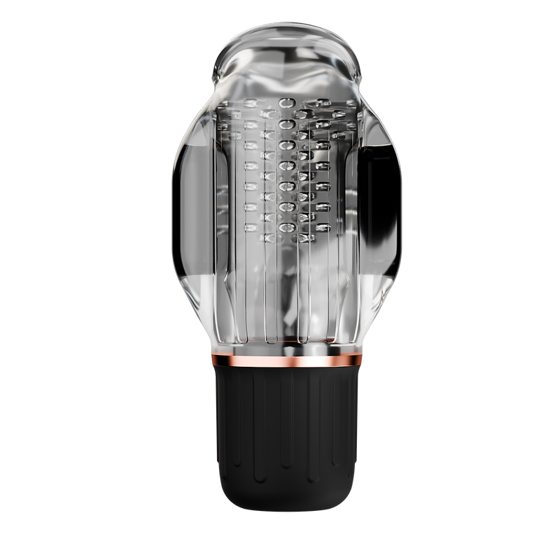 Мастурбатор Secwell "Cyclone Mini" с имитацией движений языка, вибрацией 10 режимов, нагревом, силикон и АБС, черный