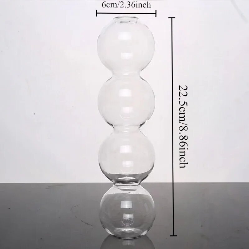 Стеклянные вазы-шары, набор из 11 штук 4balls-Transparent