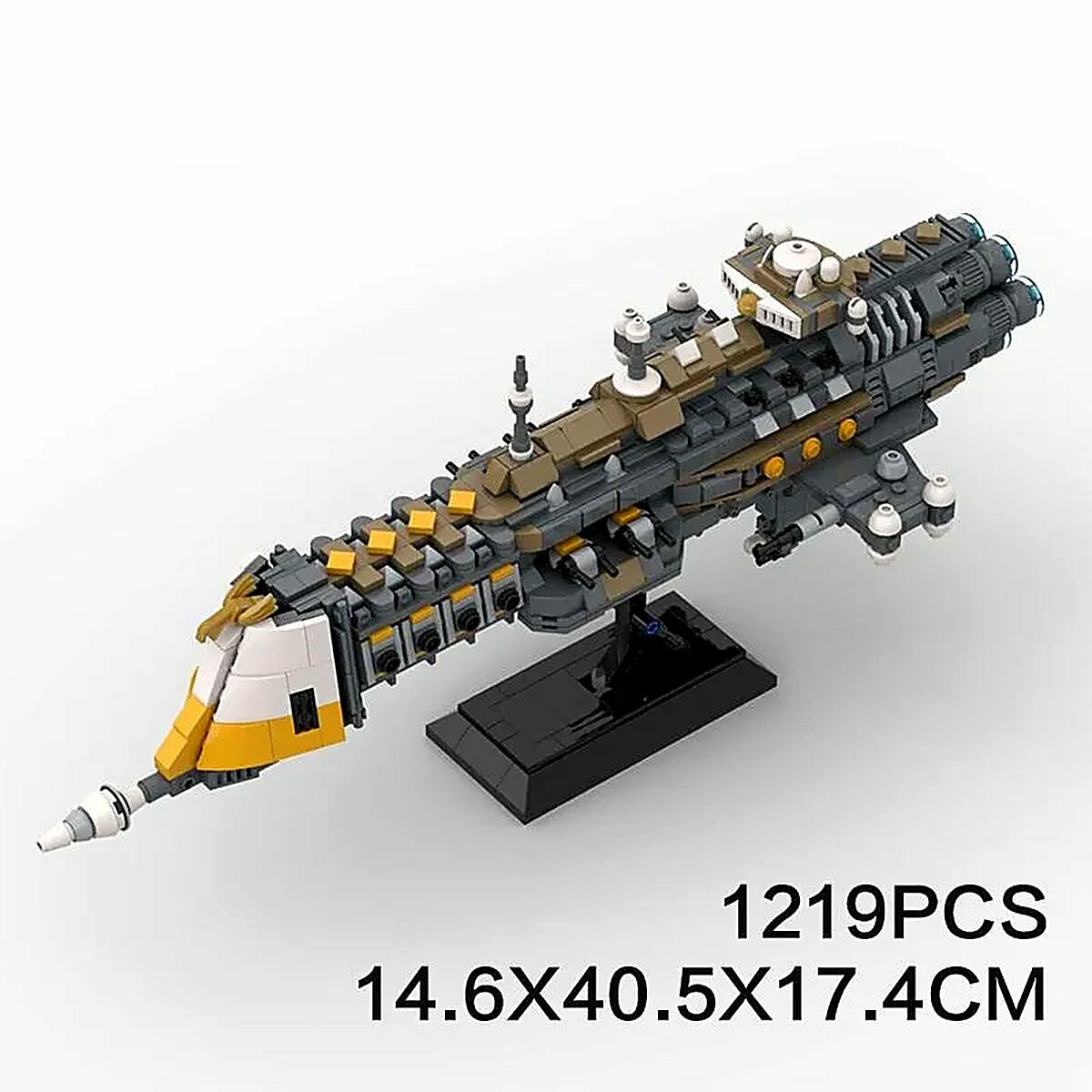 Строительные блоки MOC, крейсер боевого флота Warhammer 40K, обучающие частицы, блоки, пластиковая конструкция