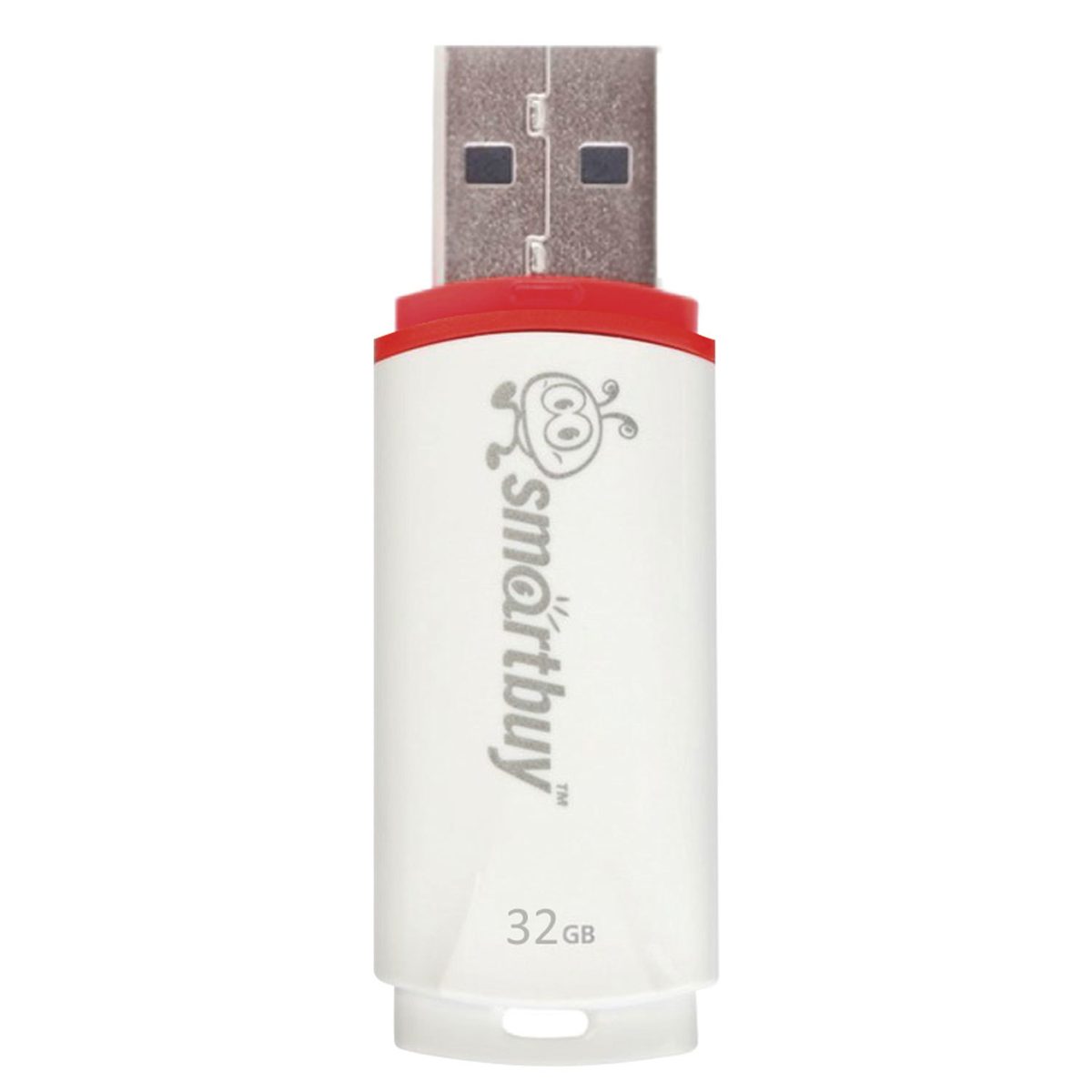 Флеш-память USB 32Gb SmartBuy Crown, USB2.0, белый (SB32GbCRW-W), 25шт.