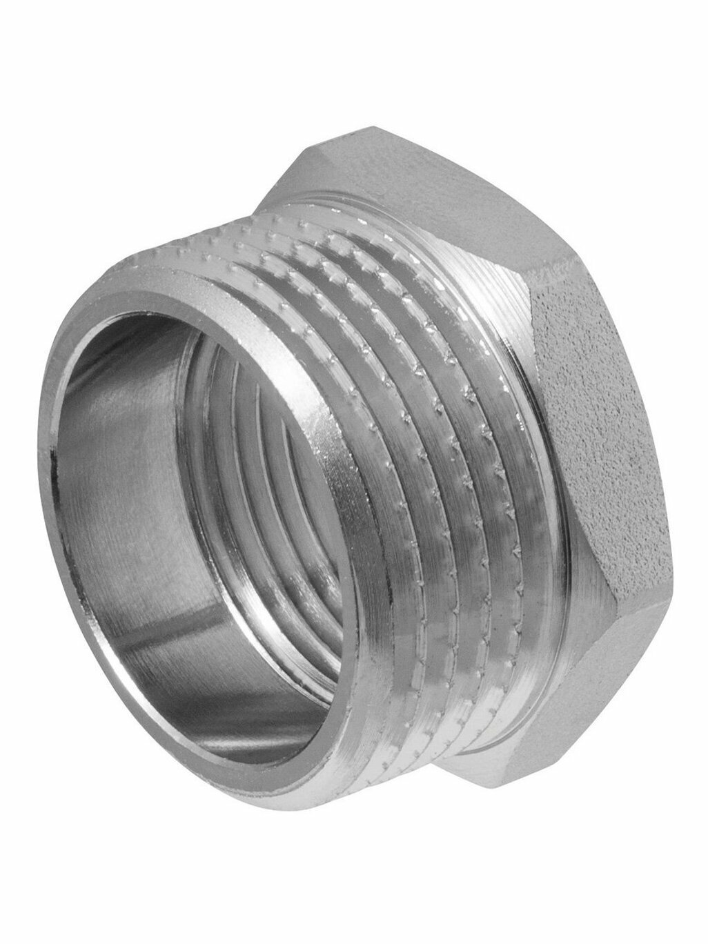 Футорка MasterProf 3/4"х1", латунная, никелированная, резьба г-ш