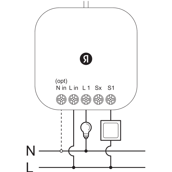 Яндекс YNDX-00537 Умное одноканальное реле (Zigbee 3.0, 220-240В) — фото 1