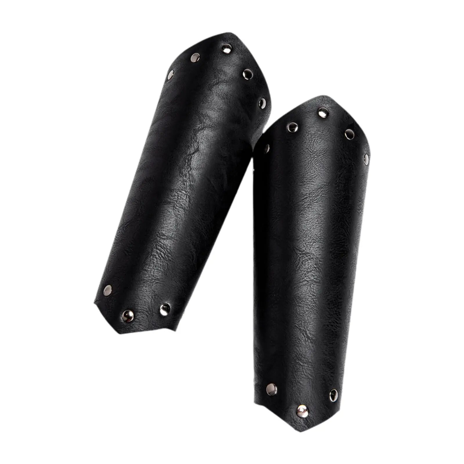 Наручи из искусственной кожи fityle Черный, Black