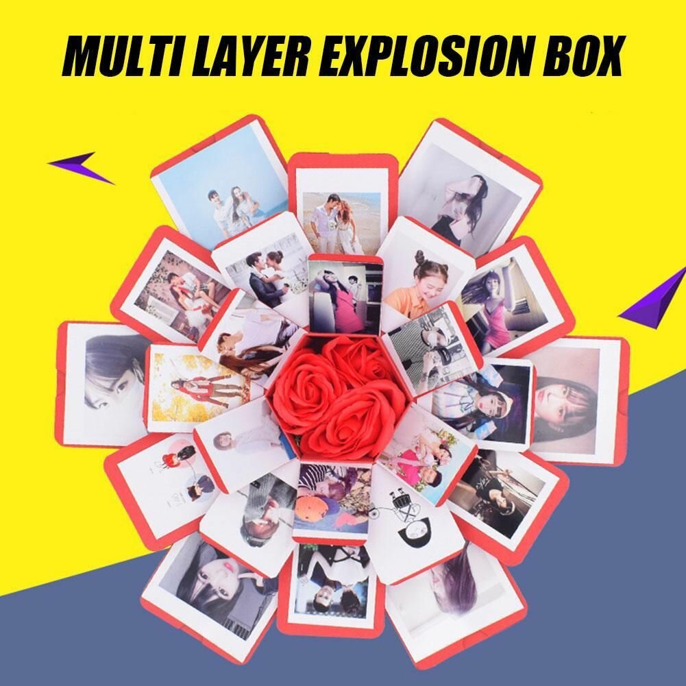 Подарочная коробка распадающаяся 5 шт/ коробка для сюрпризов и сладостей новогодние подарки