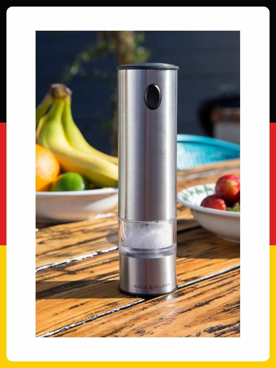 Электромельница Cole & Mason Battersea, в подарочном наборе 210 мм SS