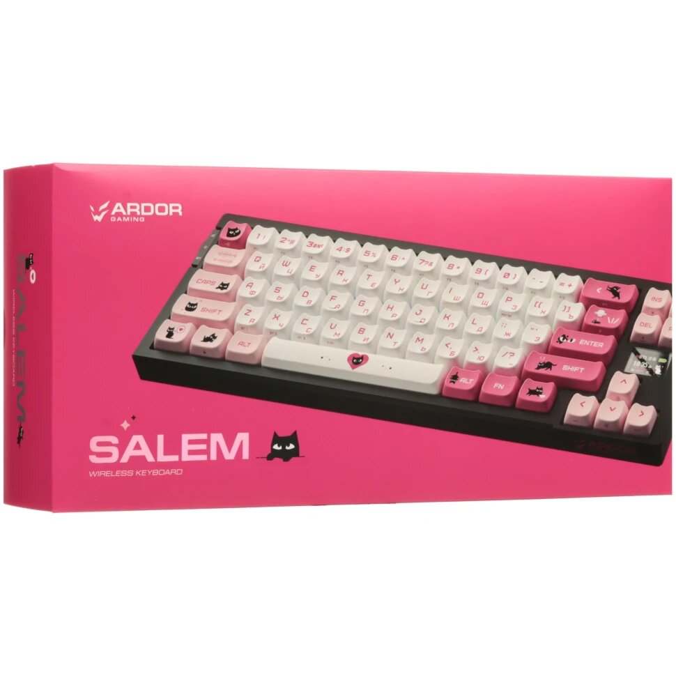 Клавиатура проводная + беспроводная ARDOR GAMING Salem [AG-ZD-68GY30-HS-B]