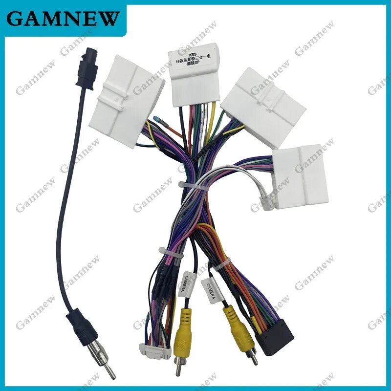 Автомобильный 16-контактный адаптер жгута проводов Canbus Box декодер Android Радиокабель питания для Renault Clio Arkana Duster RP5-RN-101