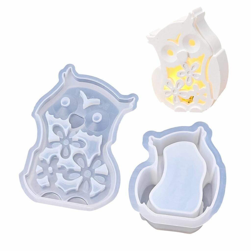 Форма для силиконовой совы, - L - Полые цветы