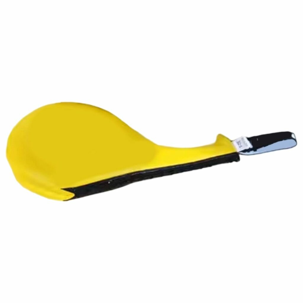 Двойные накладки для тхэквондо, оборудование для кикбоксинга и каратэ, Желтый - Взрослая модель