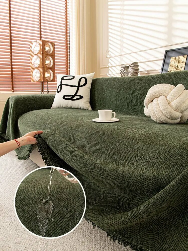 Lemog Покрывало непромокаемое, Микрошенилл с размерами: 260 см х 180 см