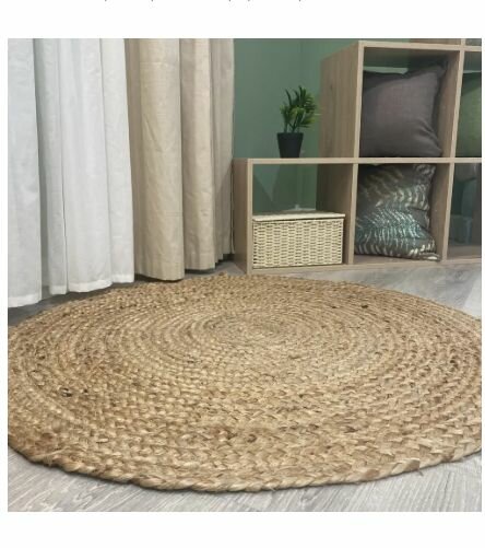 Ковер джут Inspire Nils круг 100 см цвет коричневый
