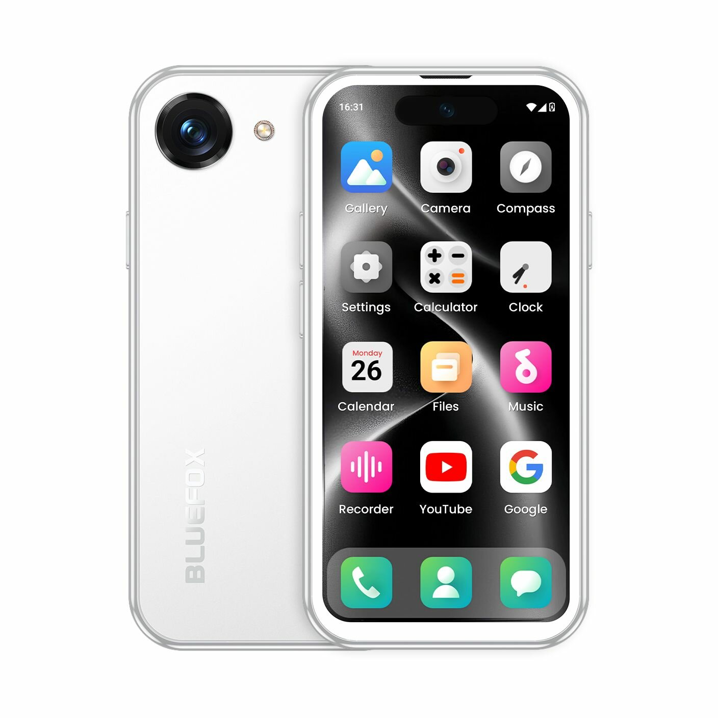 BLUEFOX NX1 4" Android, мини-версия, 4+64ГБ, белый, международный выпуск