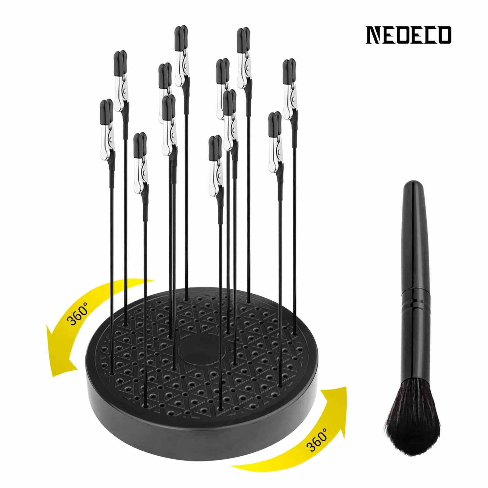 Прищепки для моделирования с основанием, вращающаяся подставка на 360 градусов для покраски моделей и аэрографии, прочные зажимы с резиновыми наконечниками для надежной фиксации