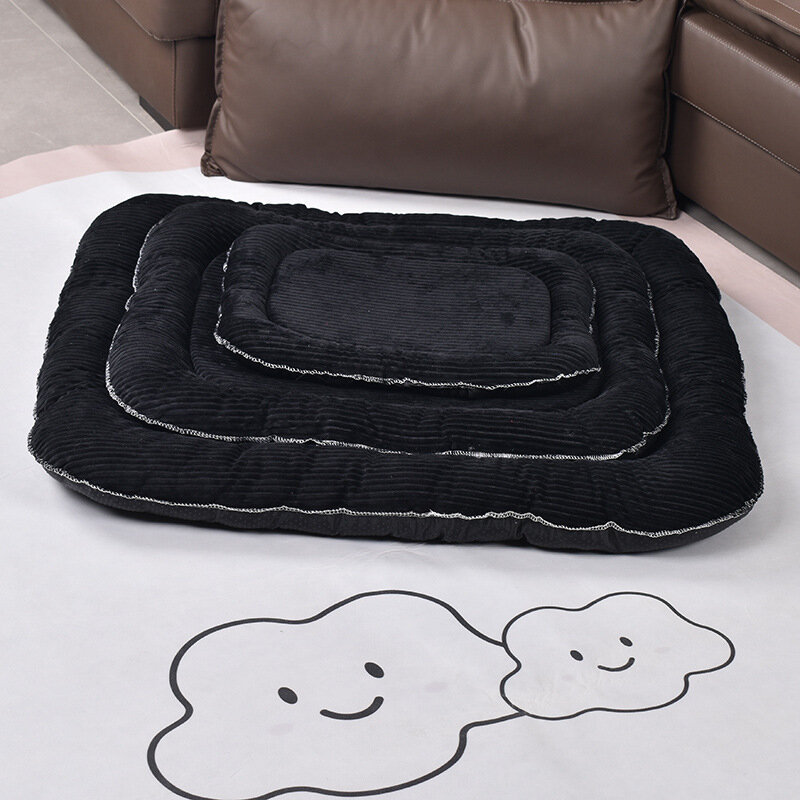 Зимний теплый вельветовый коврик для собачьей будки, коврик для кошачьей будки, коврик для домашних животных, средний и