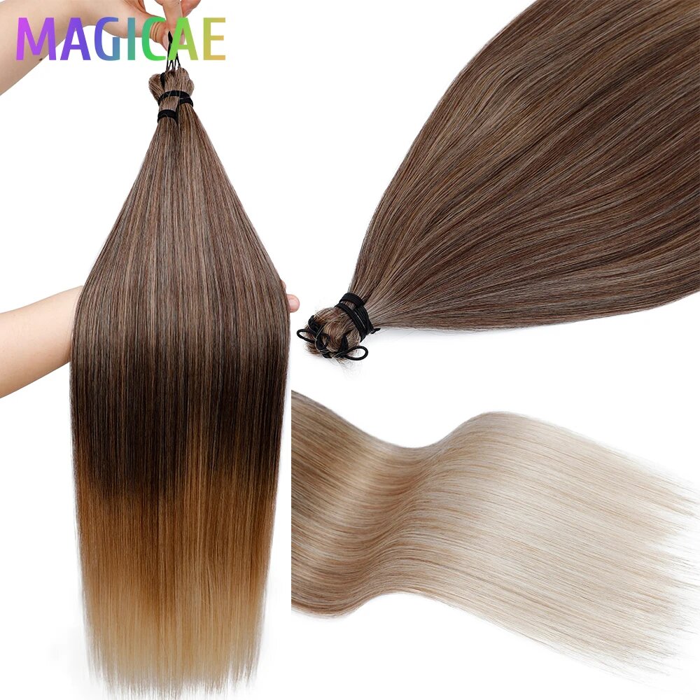 Magicae синтетические косы ombre blond 27/613 28 дюймов 3 шт. Ombre Brown