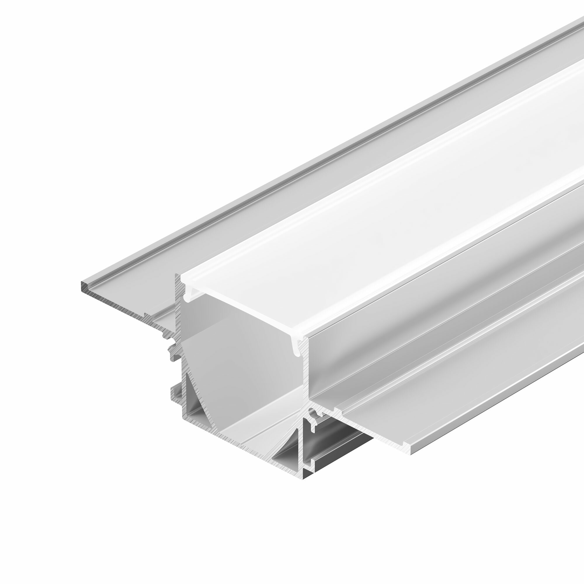 Профиль для светодиодной ленты Arlight Профиль LINIA32-FANTOM-MID-2000 ANOD (Arlight, Алюминий), 2м