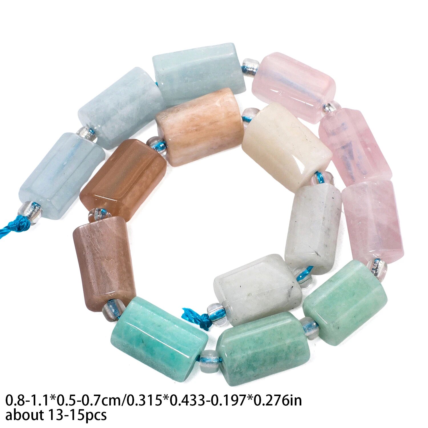 Бусины AOHAYOOMQ из натурального камня 8-11 мм