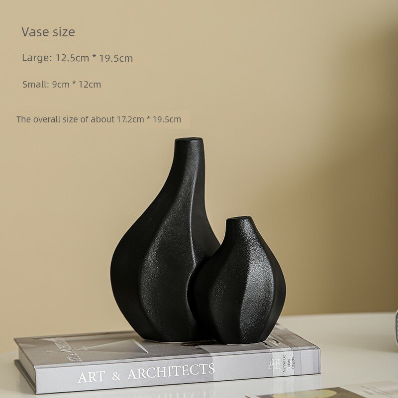 Керамические вазы-украшения, элитные, в современном и простом стиле, белое искусство, декор для тумбы под телевизор,