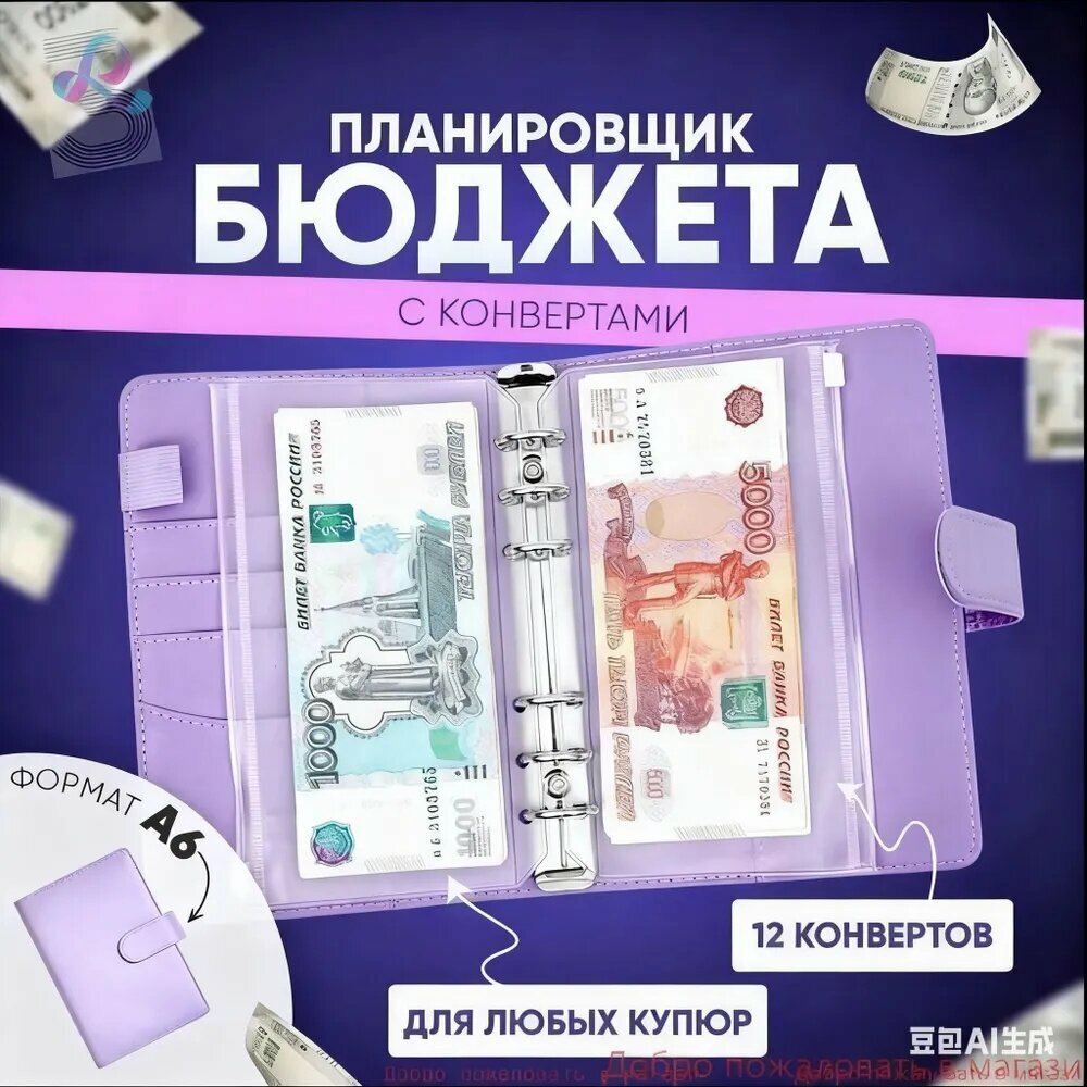Папка-органайзер A6 (10.5 × 14.8 см), 1 шт.