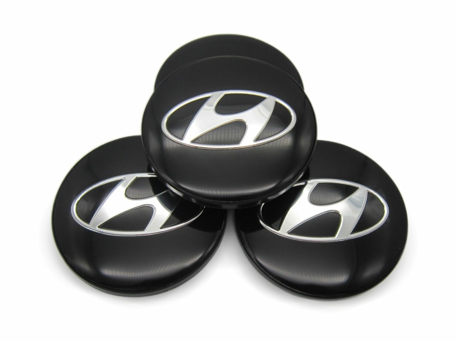 Колпачки заглушки на литые диски КиК Хендай 62/55/10 мм, 4 шт.