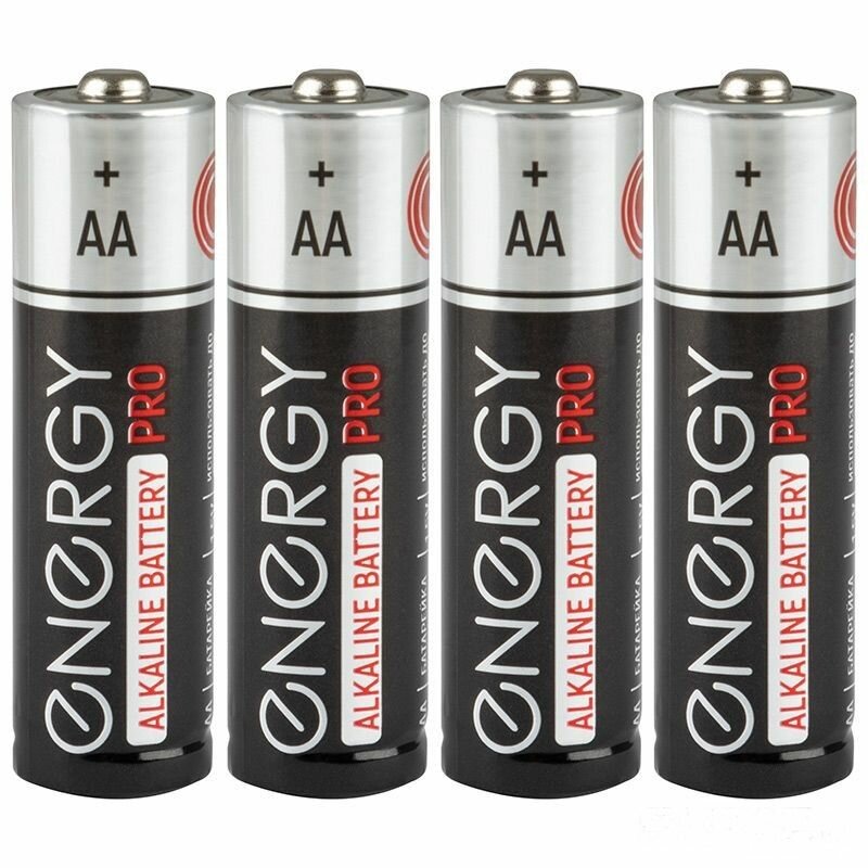 Набор батареек Energy Pro LR6/4S, АА, алкалиновые, 1.5В 104401