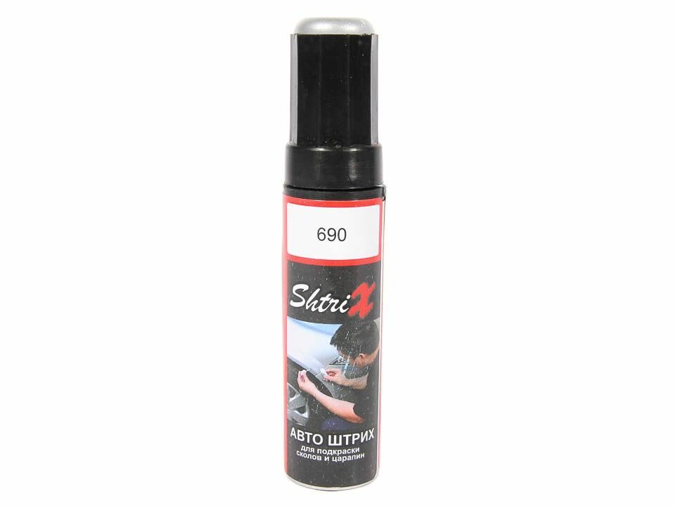 Краска ремонтная с кисточкой 690 Снежная королева Авто штрих 12 мл 690