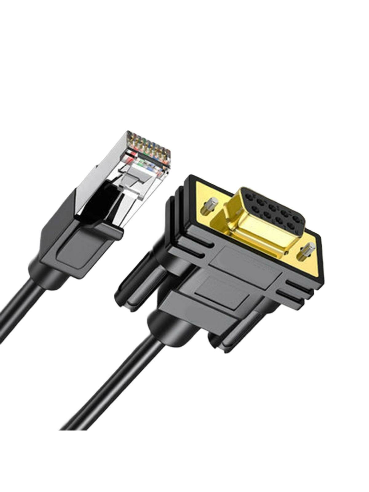 Консольный кабель RJ45-RS232, защищенный от помех для кабеля Cat5 Ethernet.