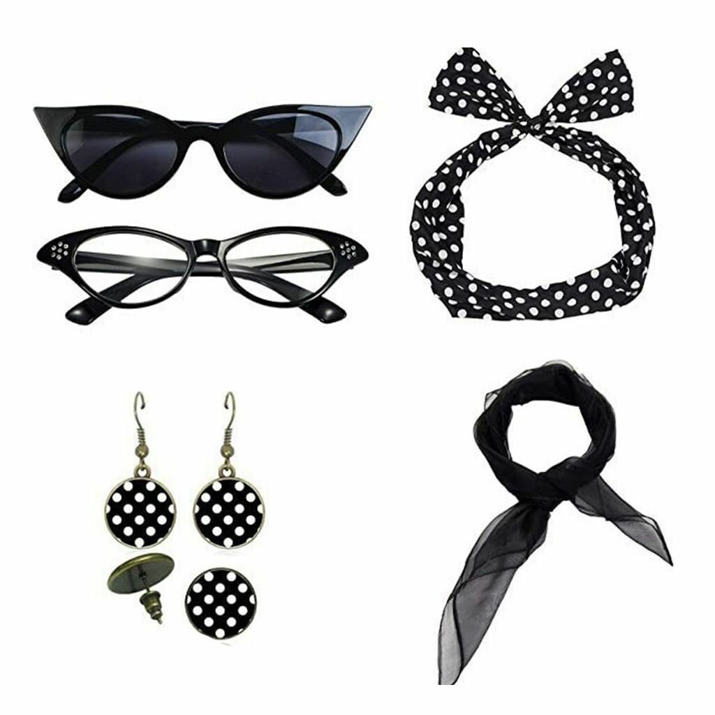 Аксессуары для костюма женщины 50-х годов