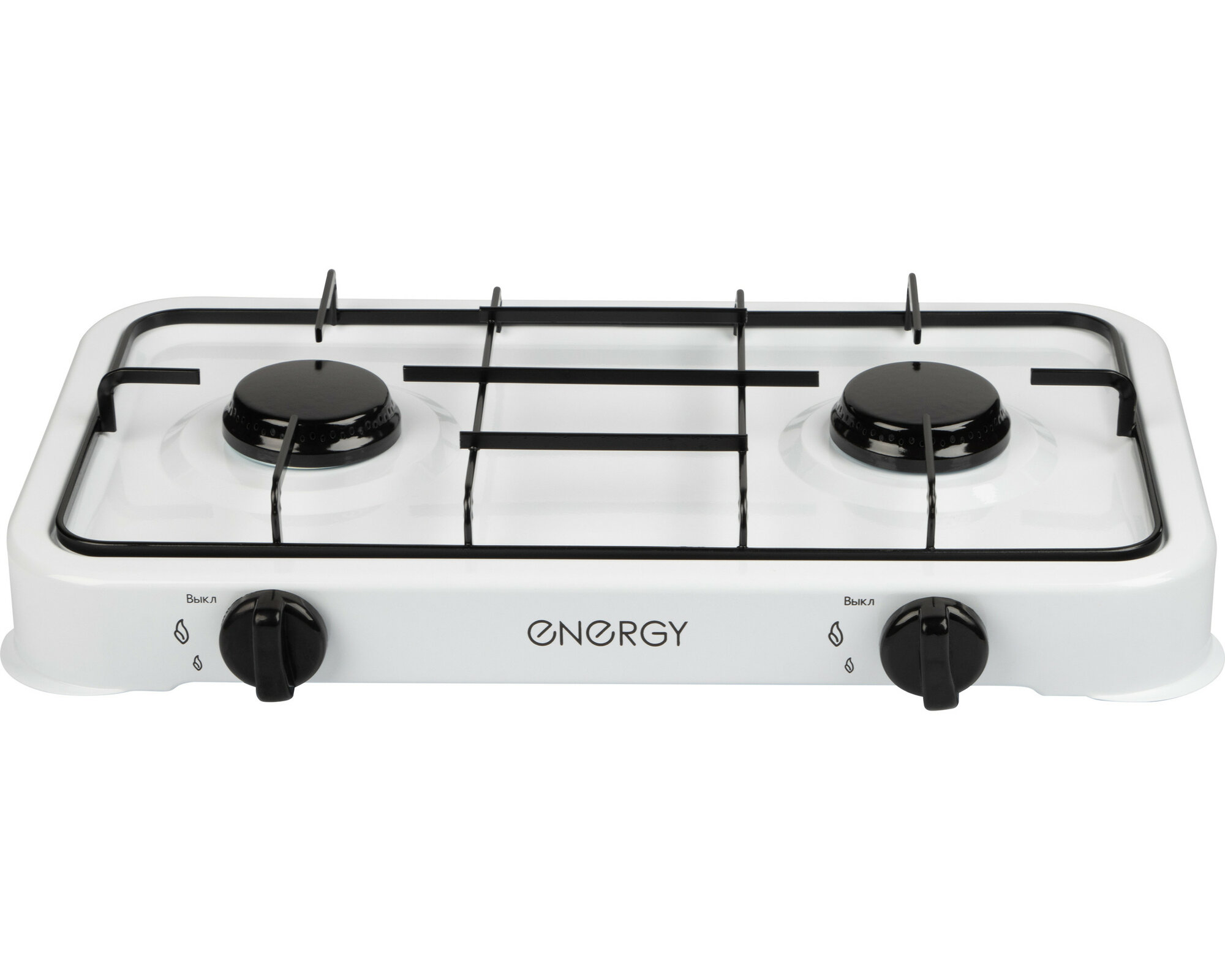Плитка газовая ENERGY EN-007, настольная, две конфорки, белая