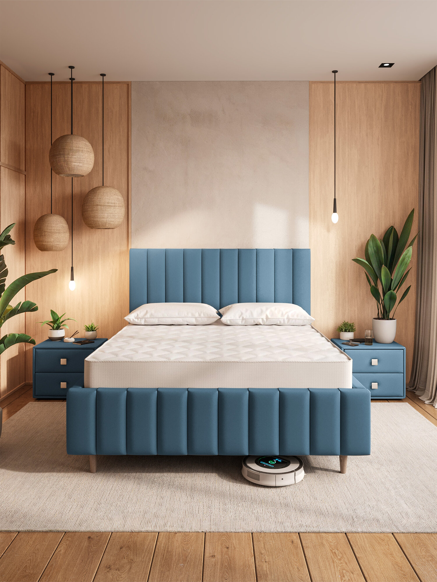 Кровать двуспальная 180х200 с подъемным механизмом, Ницца с мягким изголовьем для дома и спальни, ортопедическое основание, ящик для белья