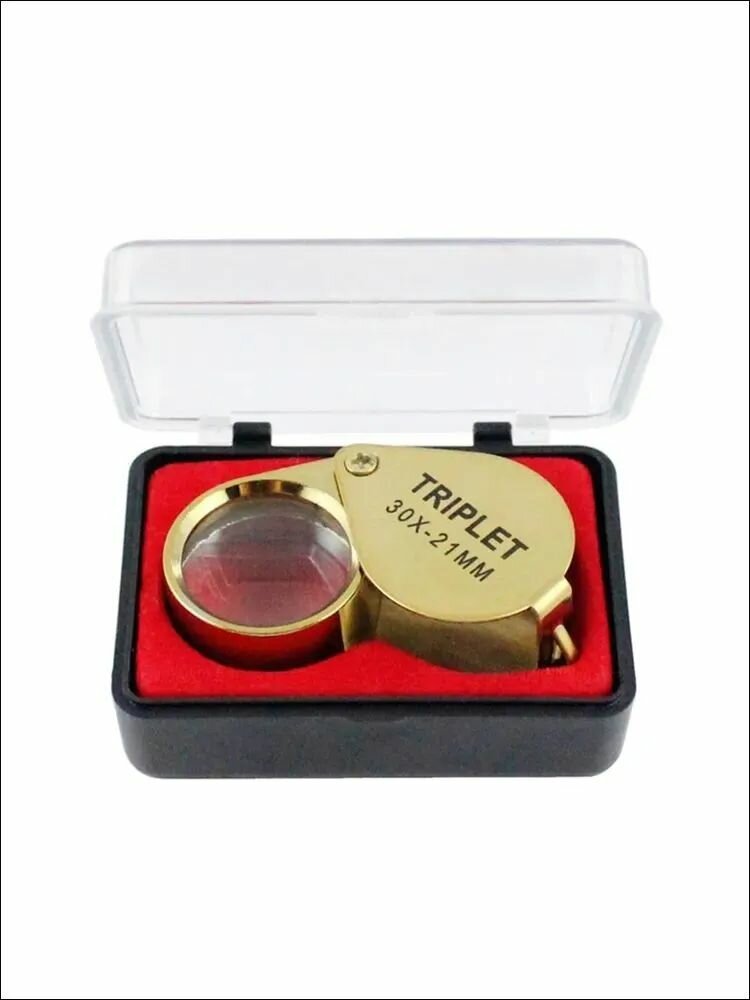 Лупа 30-кратная, диаметр: 21 мм