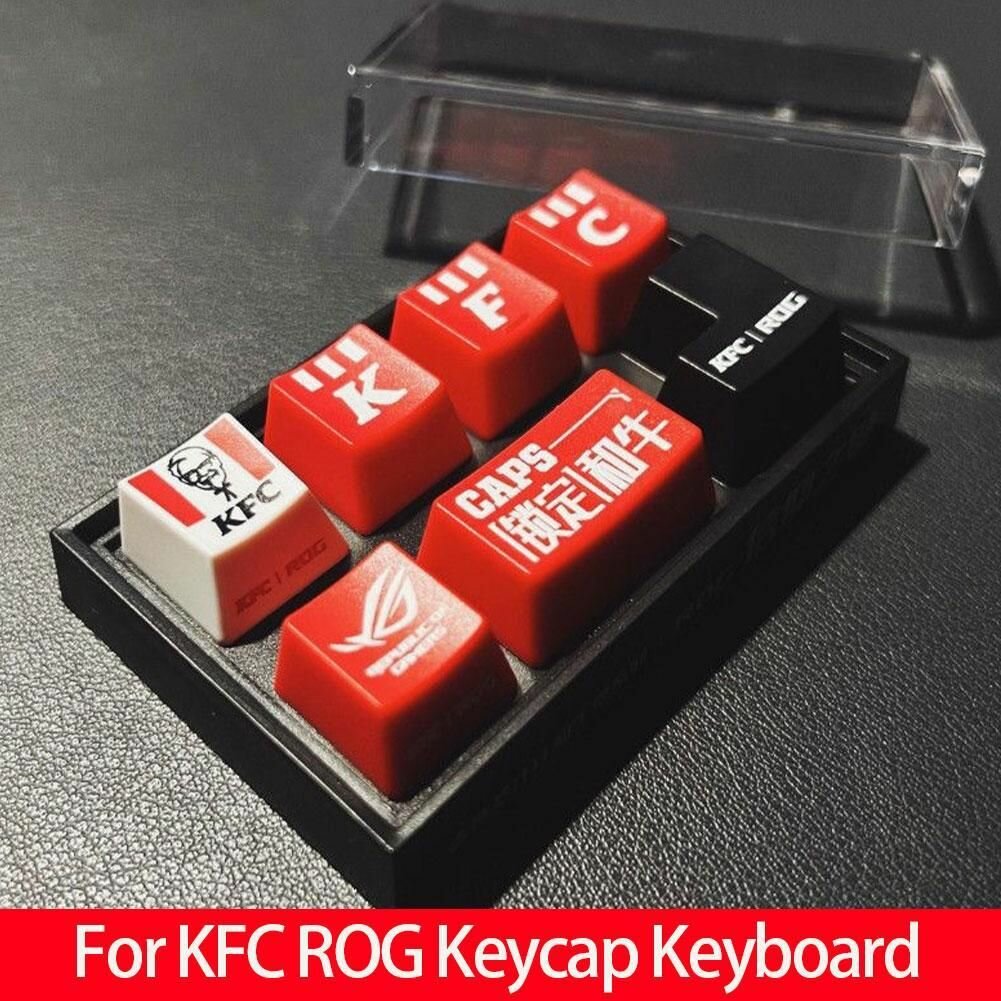Набор из 6 кастомных кейкапов ROG x KFC для механической клавиатуры