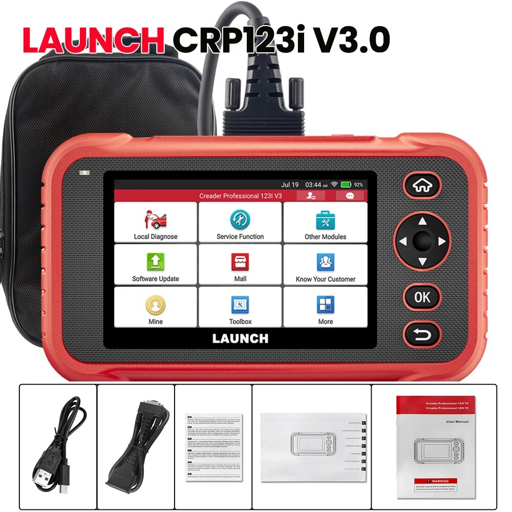 LAUNCH X431 CRP123E V3.0 CRP123I V3.0 Бесплатное обновление Автоматический сканер OBD2 CRP123I V2.0