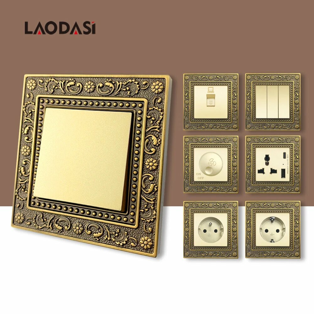Laodasi Universal Socket розетка с пластиковыми ключами, Zinc Alloy Panel